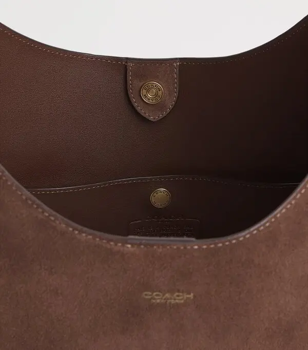 COACH Suede Brooklyn 39 Shoulder Bag - Brown