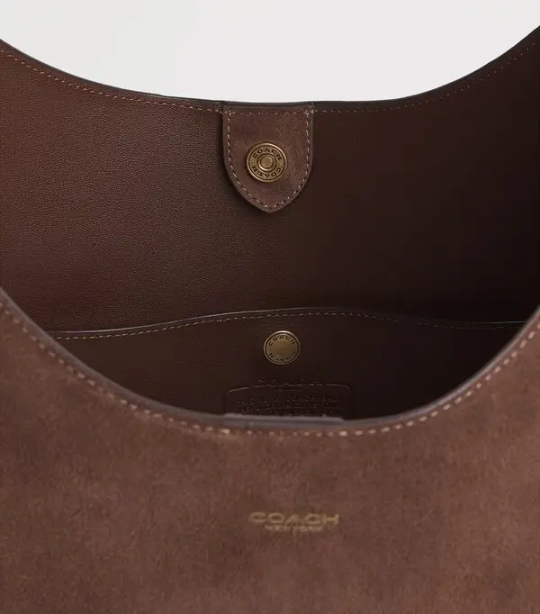 COACH Suede Brooklyn 39 Shoulder Bag - Brown
