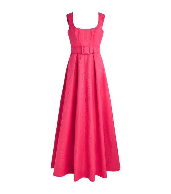 Rebecca Vallance Moiré Effect Rosalia Gown - Red