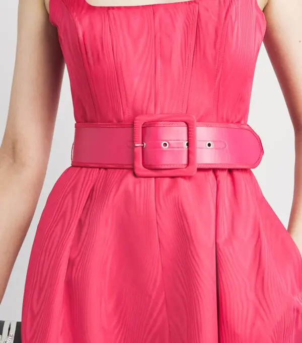 Rebecca Vallance Moiré Effect Rosalia Gown - Red