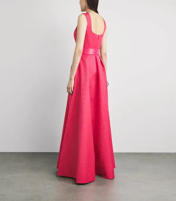 Rebecca Vallance Moiré Effect Rosalia Gown - Red
