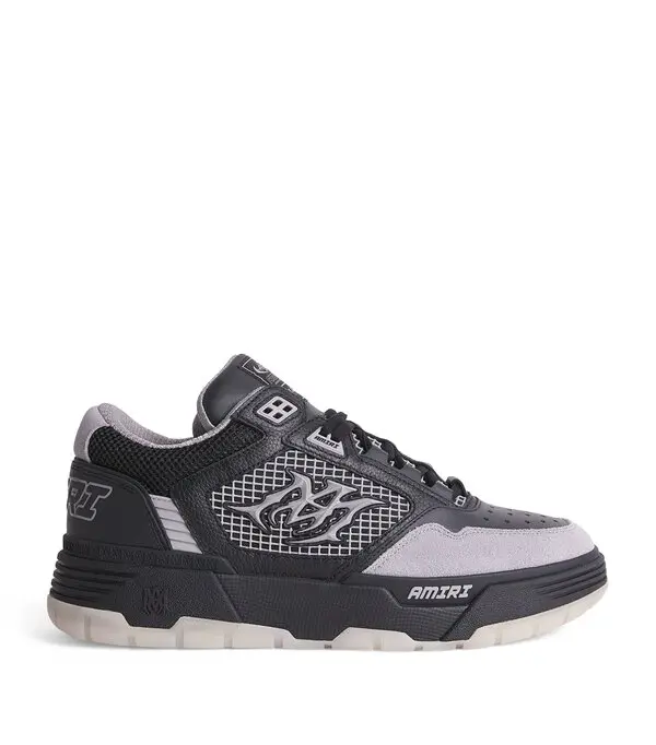 Amiri Ma-94 Leather & Suede Sneakers - Grey
