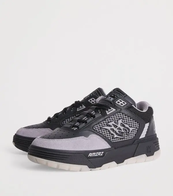 Amiri Ma-94 Leather & Suede Sneakers - Grey