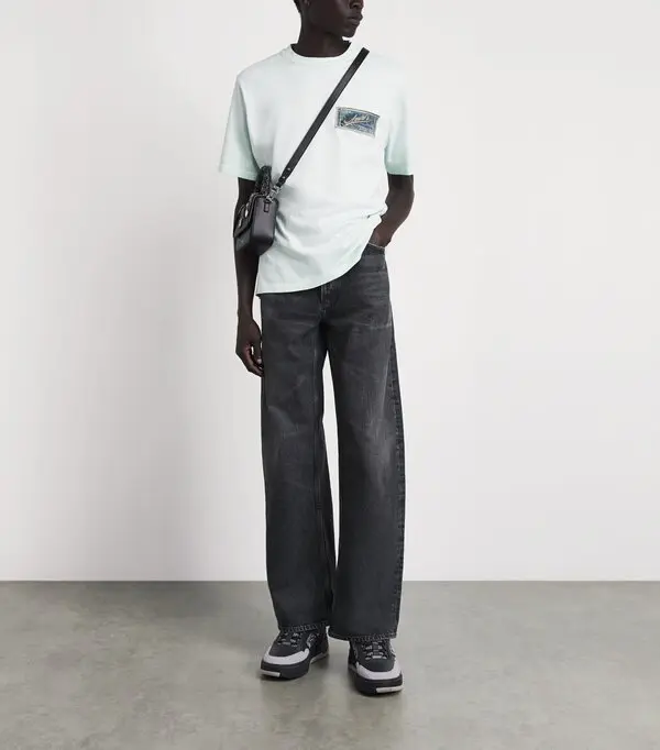 Amiri Ma-94 Leather & Suede Sneakers - Grey
