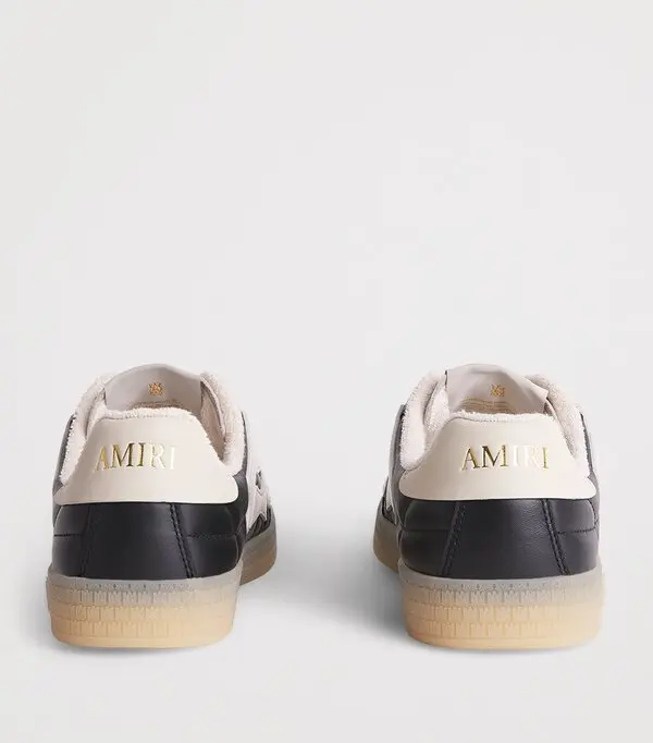 Amiri Leather Pacific Football Sneakers - Black