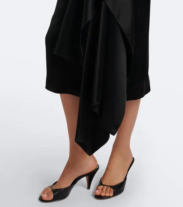 ROKSANDA Zoa Draped Satin Midi Dress