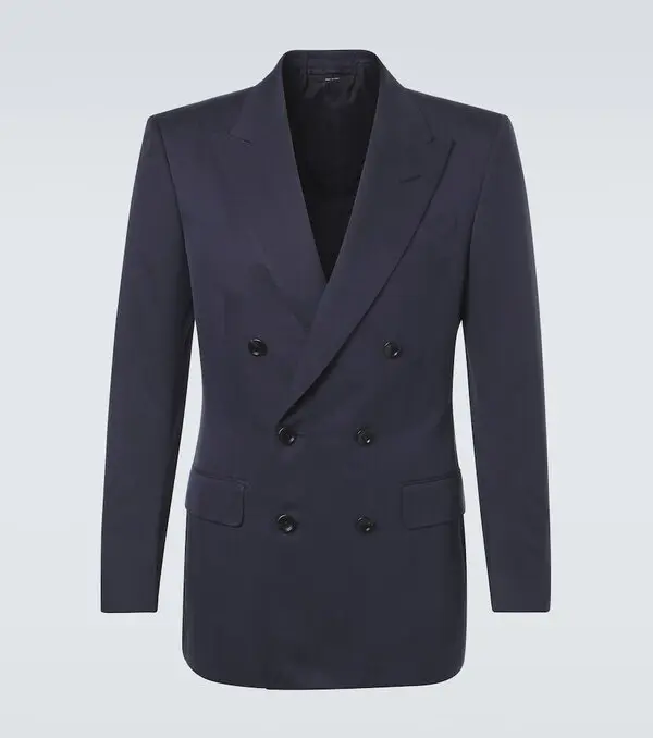 TOM FORD Double-breasted Silk Blazer