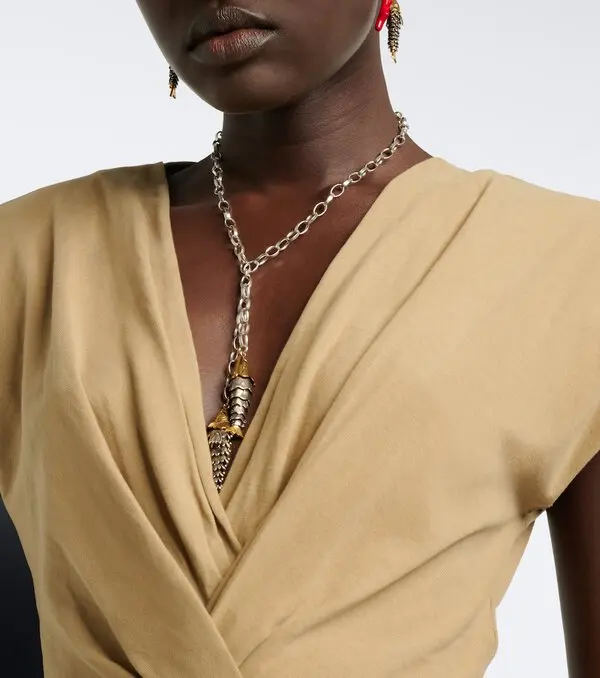 Isabel Marant Étoile River Fish Pendant Necklace