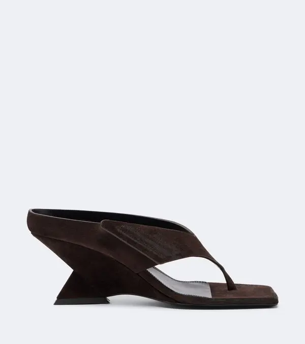 Attico Cheope Suede Thong Sandals