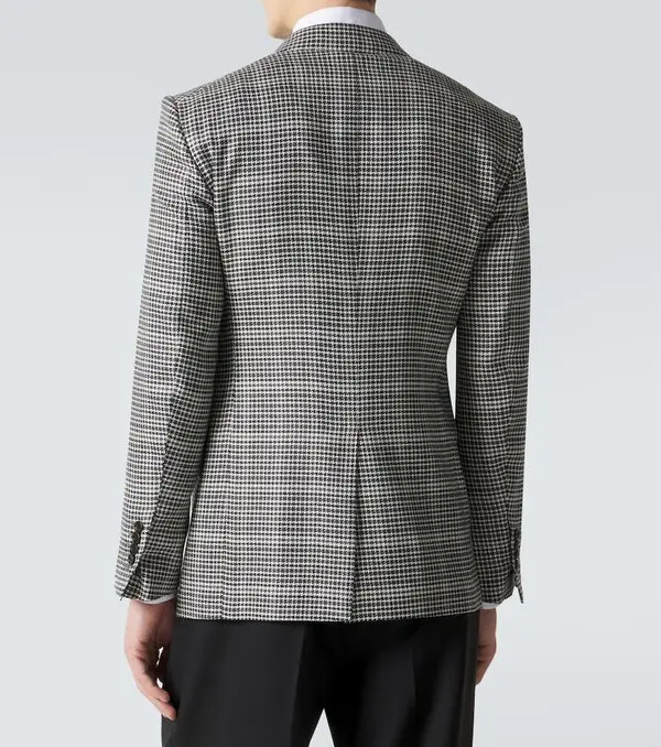 TOM FORD Checked Wool-blend Suit Jacket