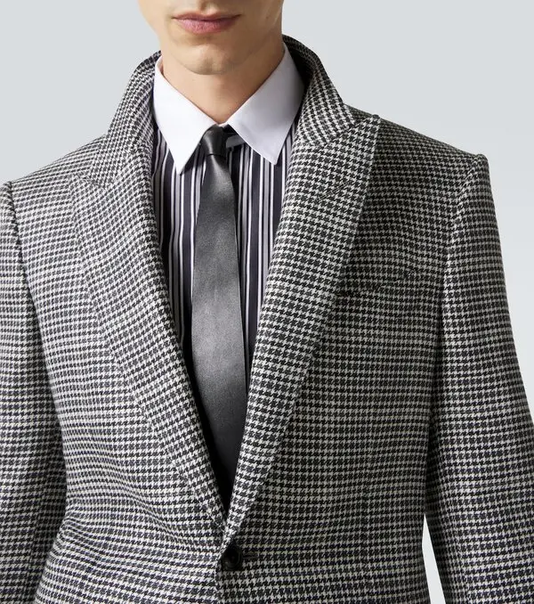 TOM FORD Checked Wool-blend Suit Jacket