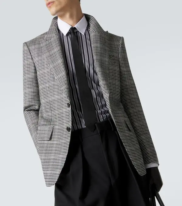 TOM FORD Checked Wool-blend Suit Jacket