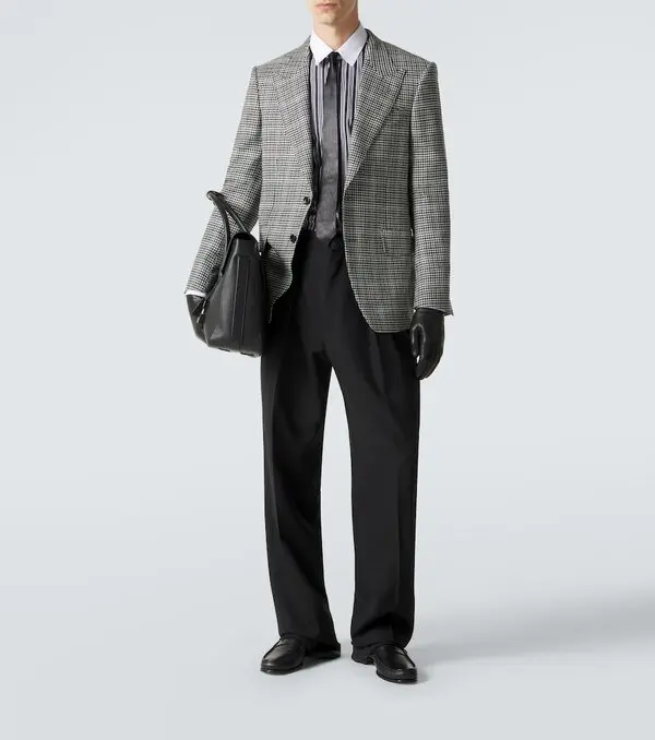 TOM FORD Checked Wool-blend Suit Jacket
