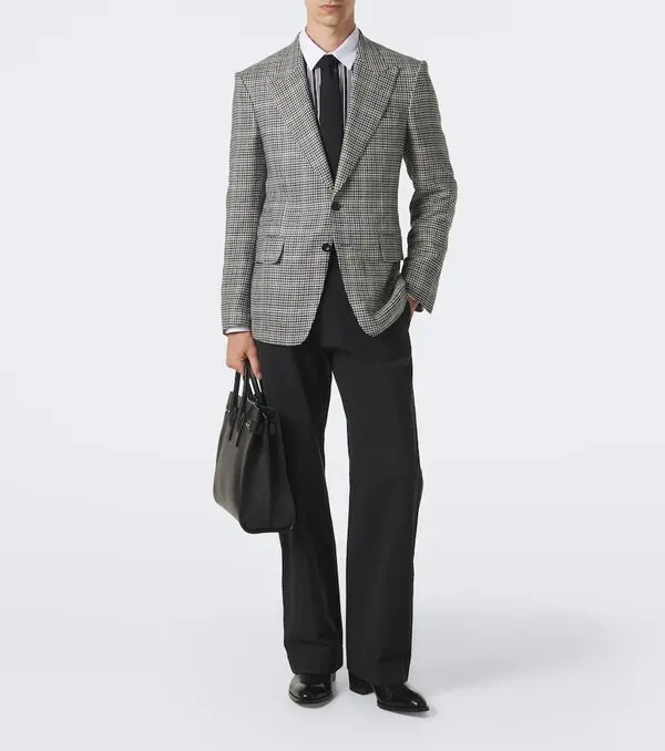 TOM FORD Checked Wool-blend Suit Jacket