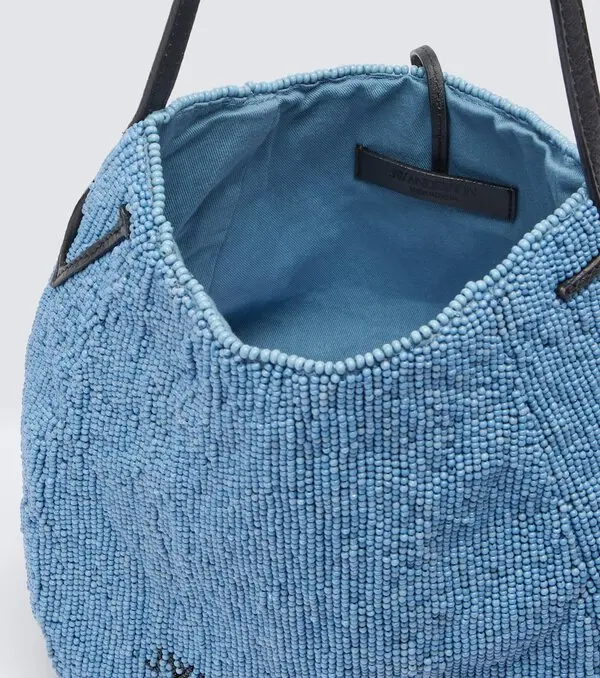 JW Anderson Bulb Small Beaded Shoulder Bag - Blue