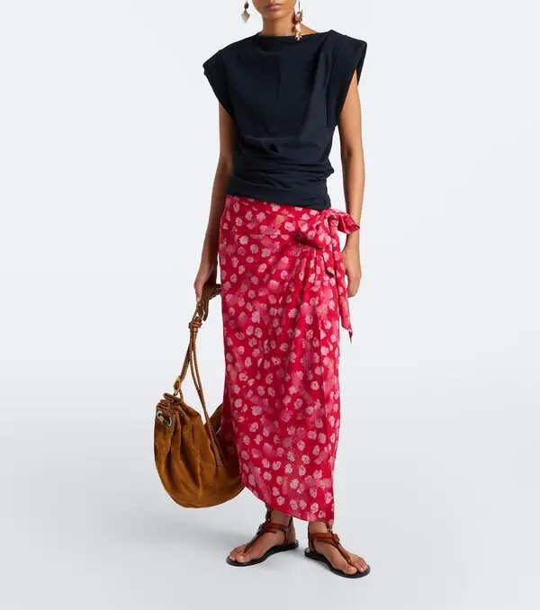 Isabel Marant Étoile Maia Suede Shoulder Bag - Brown