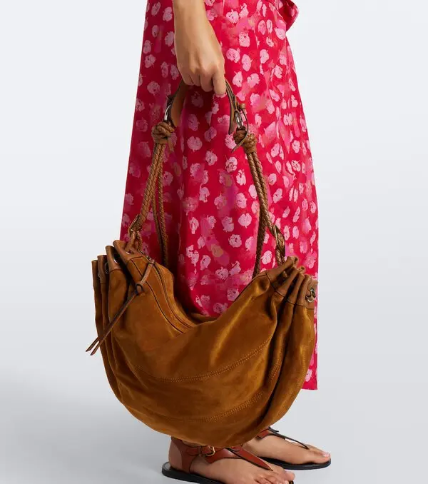 Isabel Marant Étoile Maia Suede Shoulder Bag - Brown
