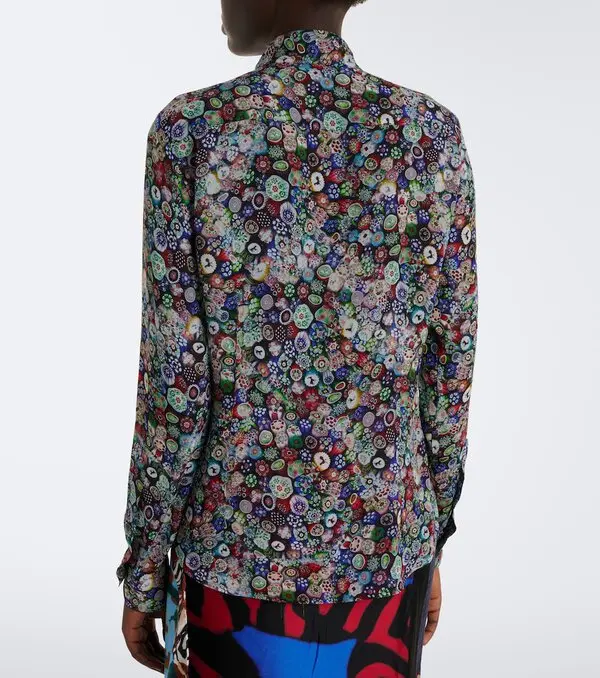 Dries Van Noten Embellished Printed Shirt - Multicoloured