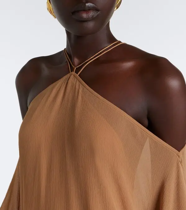 TALLER MARMO Sza Sza Spirit Kaftan With Feather Trim