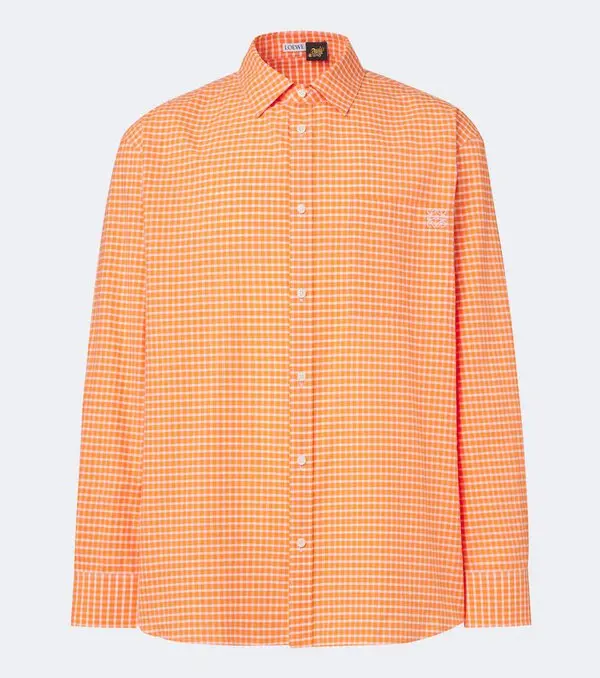 Loewe Checked Cotton-blend Shirt