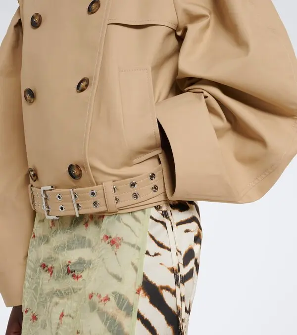 GANNI Double-breasted Cotton Jacket