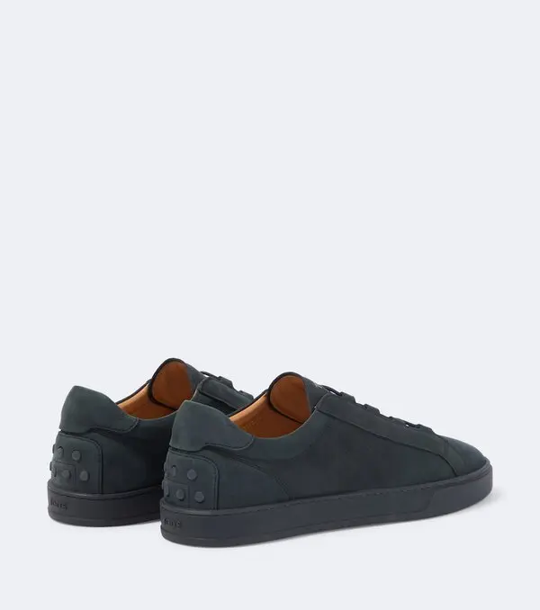 TOD'S Leather Lace-up Sneakers - Blue