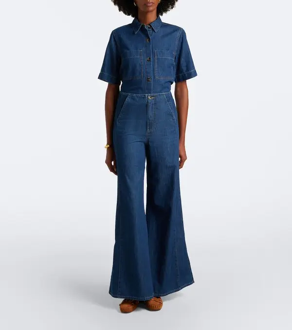 Veronica Beard Digby Wide-leg Jeans