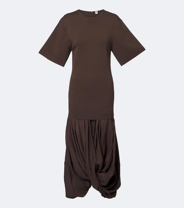 TOTEME Cocoon Midi Dress - Brown