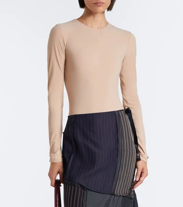 MAISON MARGIELA Long-sleeve Jersey Bodysuit
