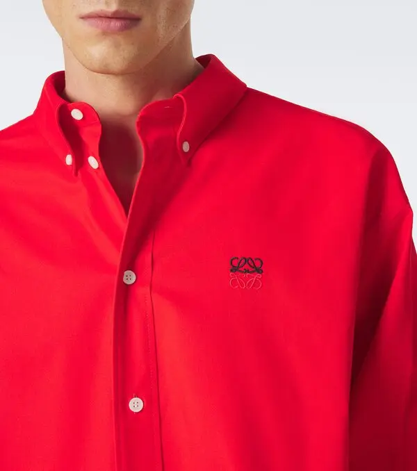 Loewe Anagram Cotton Twill Shirt