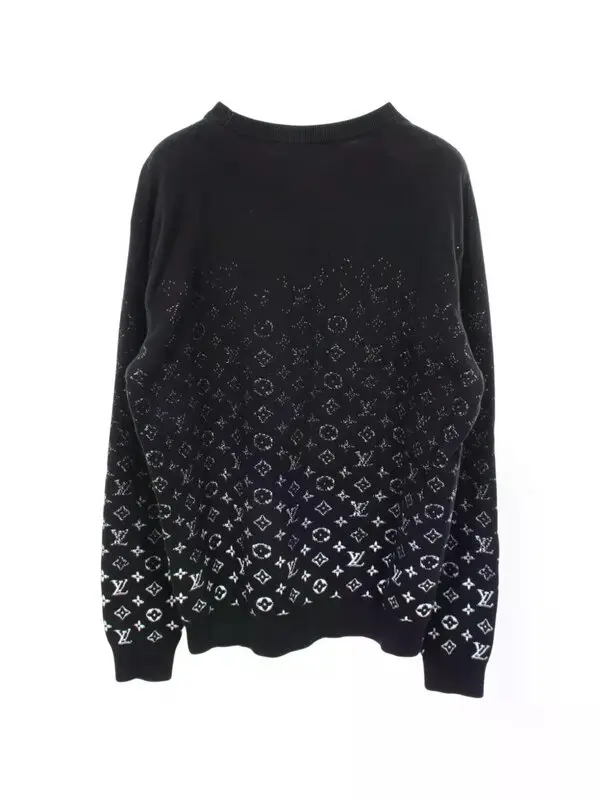 LOUIS VUITTON Monogram Gradient Sweater - Black