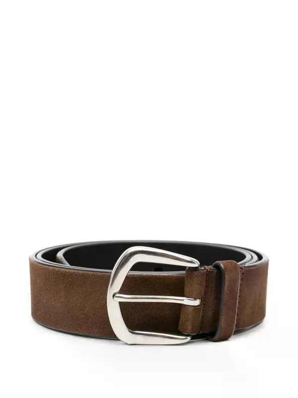 Officine Creative Suede Buckle-fastening Belt - Brown