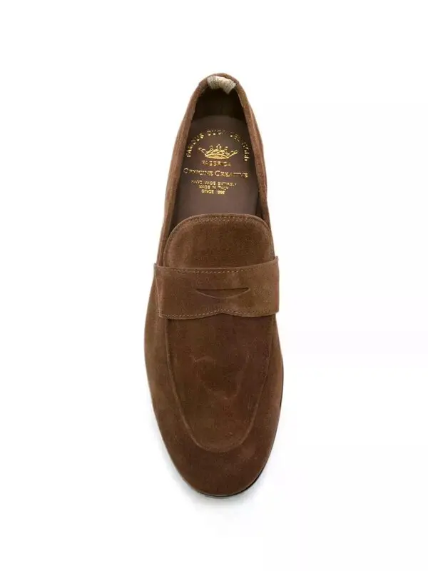 Officine Creative Suede Penny Loafers