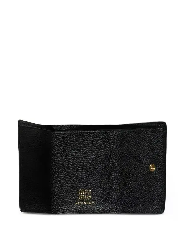 Miu Miu Small Logo-plaque Leather Wallet