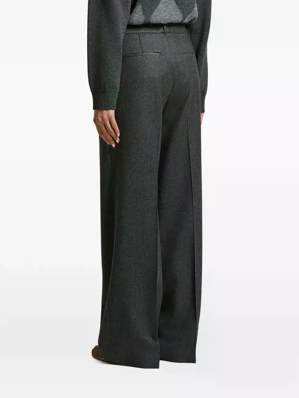 Peserico Pressed-crease Wide-leg Trousers