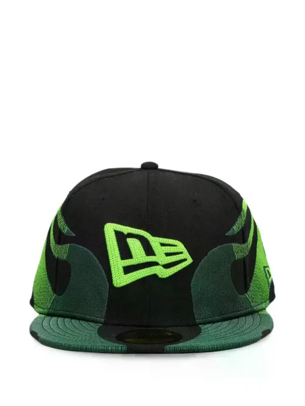 New Era 59fifty Flame-embroidered Cap - Black