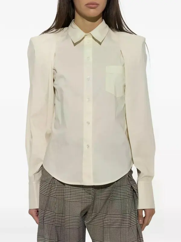 IRO PARIS Lizbeth Padded-shoulder Chest-pocket Shirt