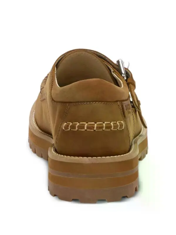 Moschino Buckle-strap Whipstitch Boat Shoes