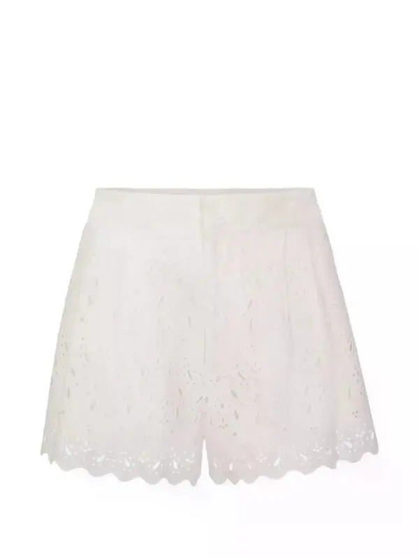 FRAME Paisley Eyelet Shorts