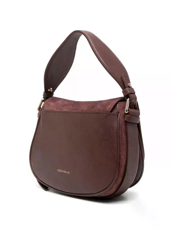 COCCINELLE Suede Foldover Tote Bag