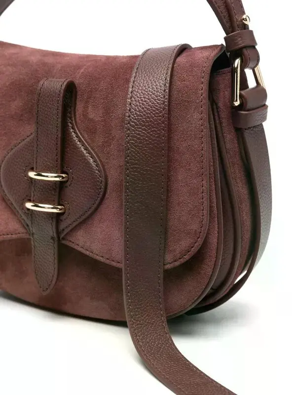 COCCINELLE Suede Foldover Tote Bag