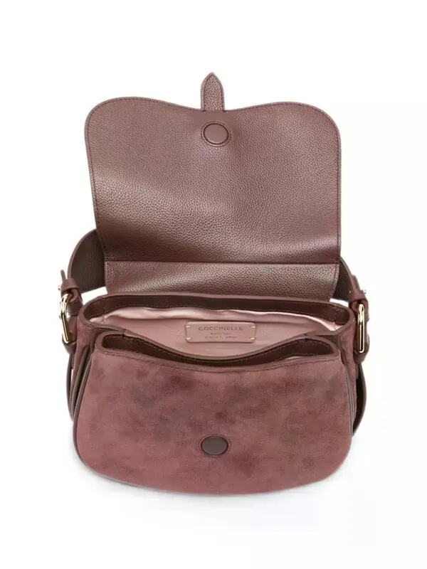 COCCINELLE Suede Foldover Tote Bag