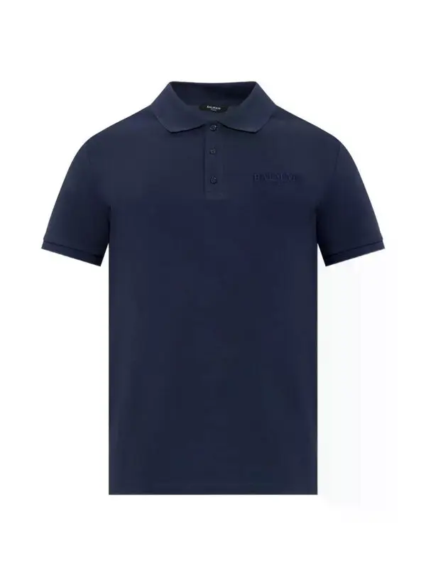 Balmain Logo-embroidered Polo Shirt