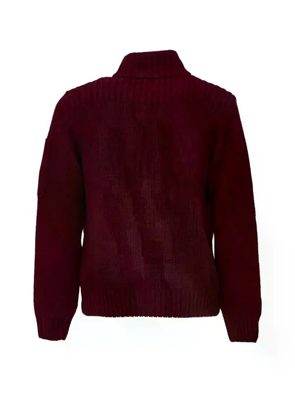 C.P. COMPANY Lens Detail Button-up Cardigan - Red