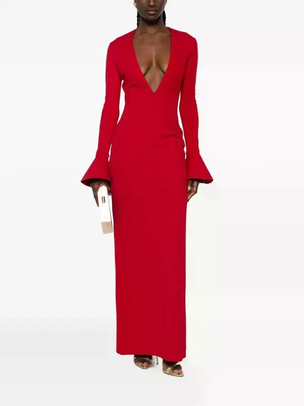 Solace London Hutton V-neck Maxi Dress