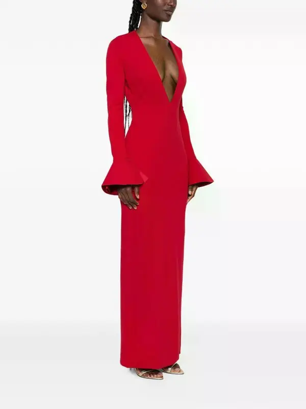 Solace London Hutton V-neck Maxi Dress