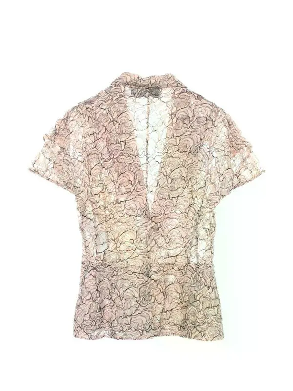 Dior Lace Short Sleeve Blouse