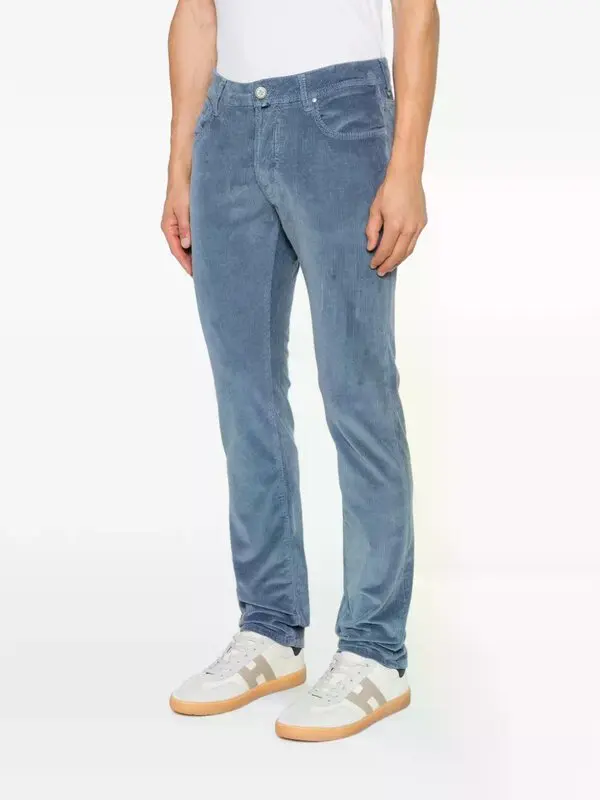 Jacob Cohen Bard Slim-fit Corduroy Trousers - Blue