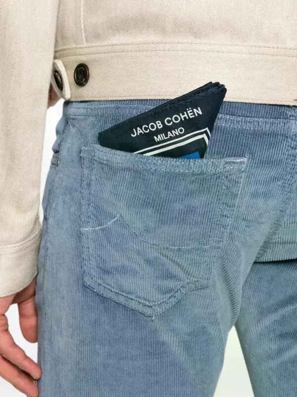 Jacob Cohen Bard Slim-fit Corduroy Trousers - Blue