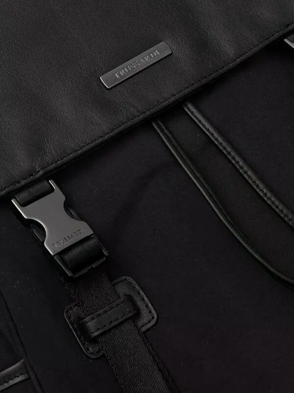 TRUSSARDI Buckled Drawstring Backpack